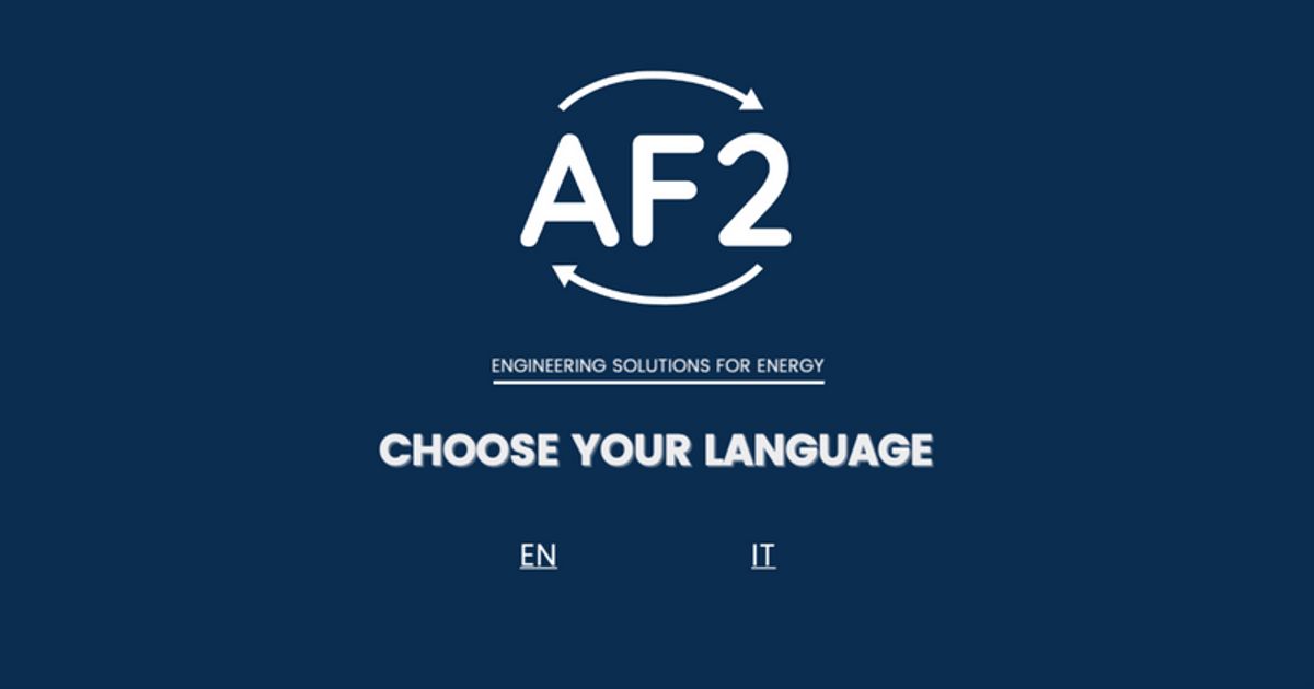AF2 Srl - Choose your language